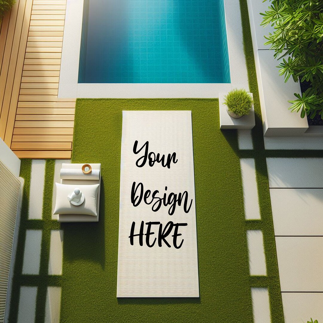 Yoga Mat Mock Up, Rubber Yoga Mat Mocks, Foam Yoga Mat Rug Mockup, Yoga ...
