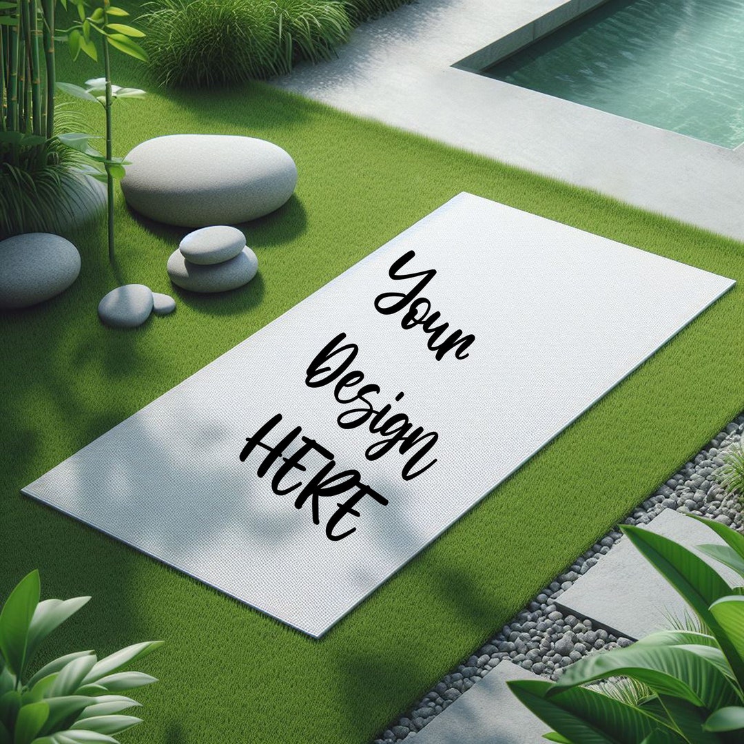 Yoga Mat Mock Up, Rubber Yoga Mat Mocks, Foam Yoga Mat Rug Mockup, Yoga ...