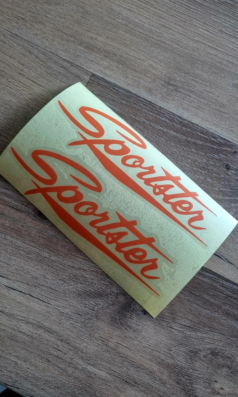 Set of 2 Sportster Custom Motorcycle Stickers - Etsy