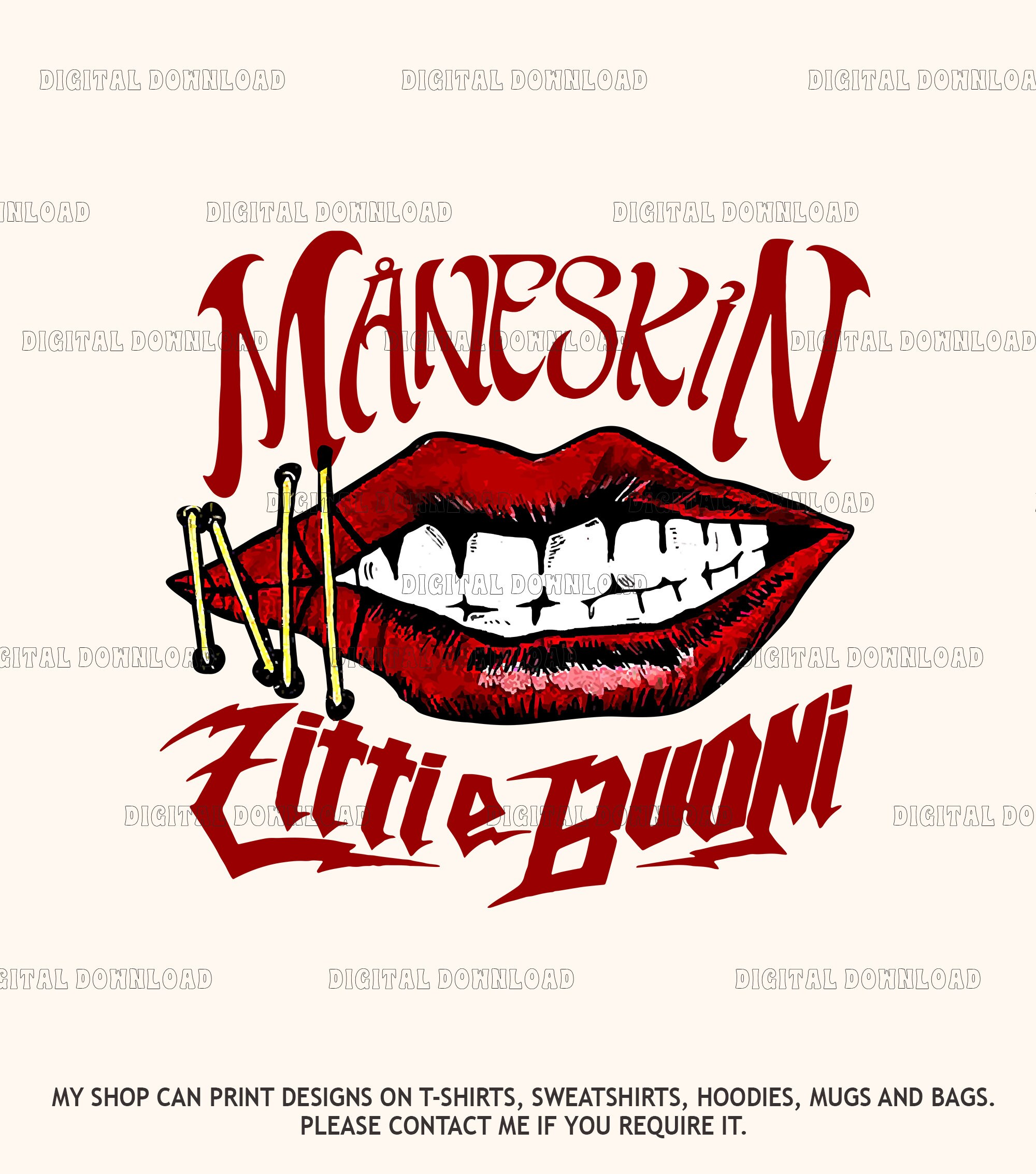 Maneskin PNG Retro Design Digital Download PNG File - Etsy