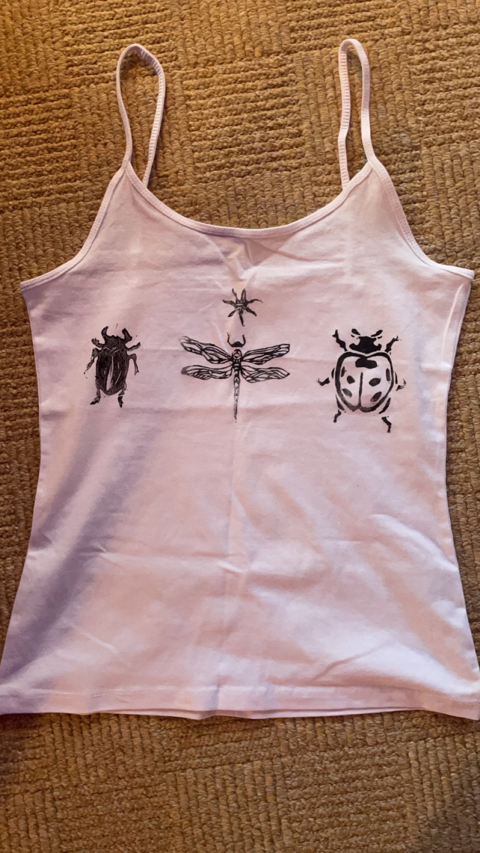 Hand Printed Insect Top - Etsy