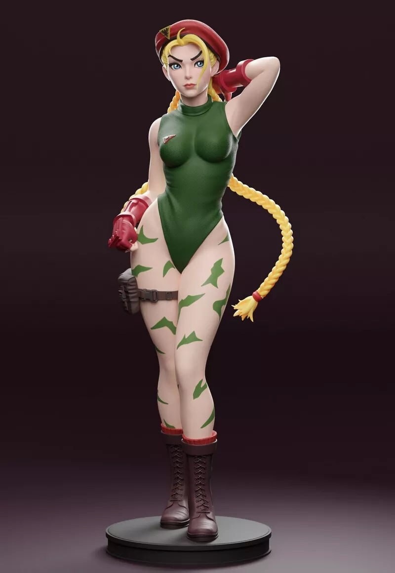 Cammy From Street Fighter, NSFW Stl, Sexy Woman Stl, 3d Stl, Digital Printing, 3d Stl Print ...