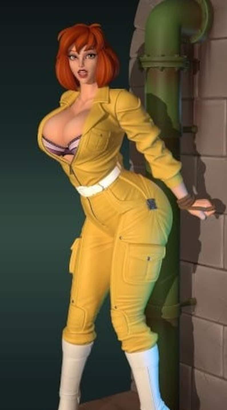 April Oneil Nsfw Stl 3d Model Print Teenage Mutant Ninja Turtles