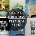 Cartoon Stl Premium Pack , 3d Printer Files Cartoon, All-in-one File ...