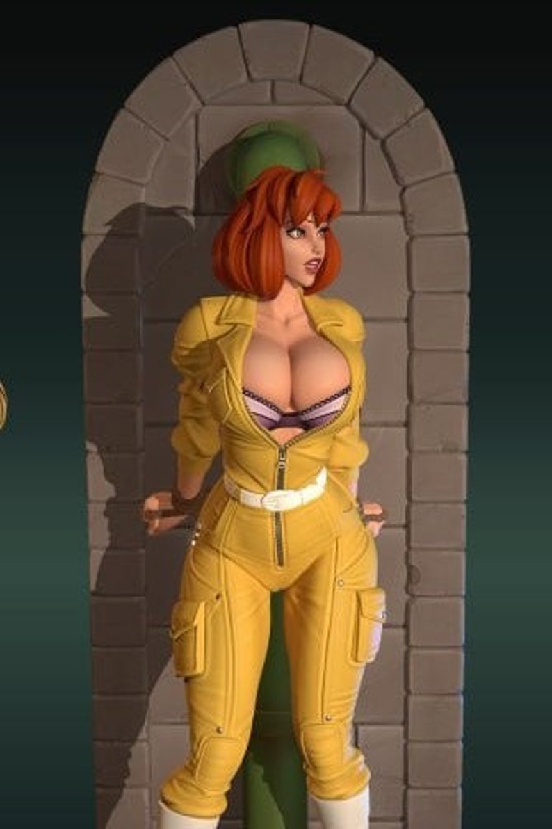 April Oneil Nsfw Stl 3d Model Print Teenage Mutant Ninja Turtles