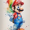 Set of 5 Watercolor Super Mario Bros Digital Images for Printing, T ...