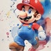 Set of 5 Super Mario PRINTABLE Watercolor Bundle Poster, T-shirt, and ...