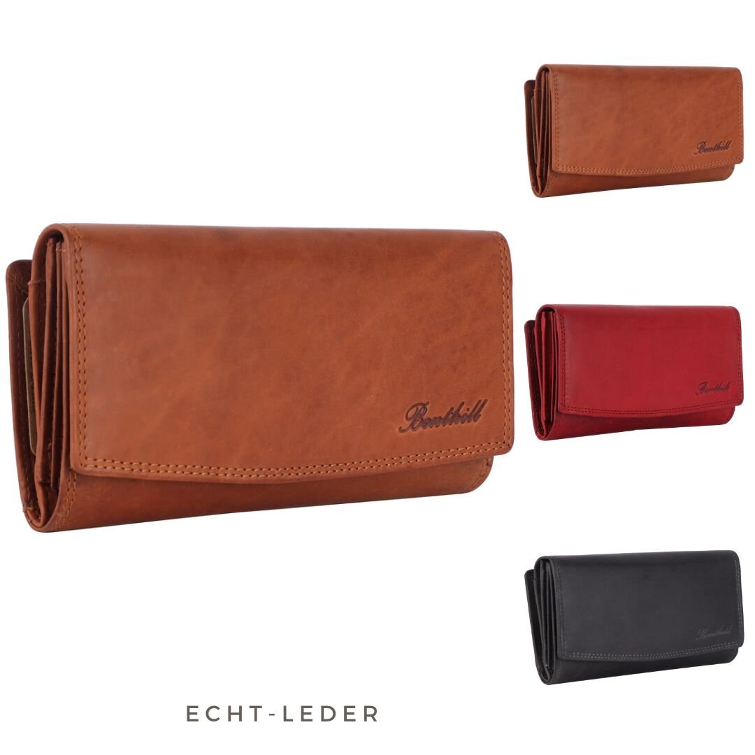 Large Women's Wallet Genuine Leather Women's Wallet XXL RFID Vintage ...