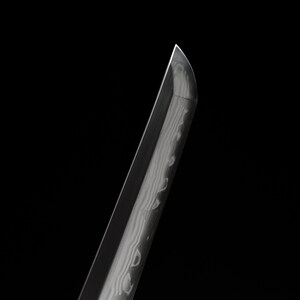 Black Fish Skin Katana Handmade Samurai Sword True Harmon Full Tang ...