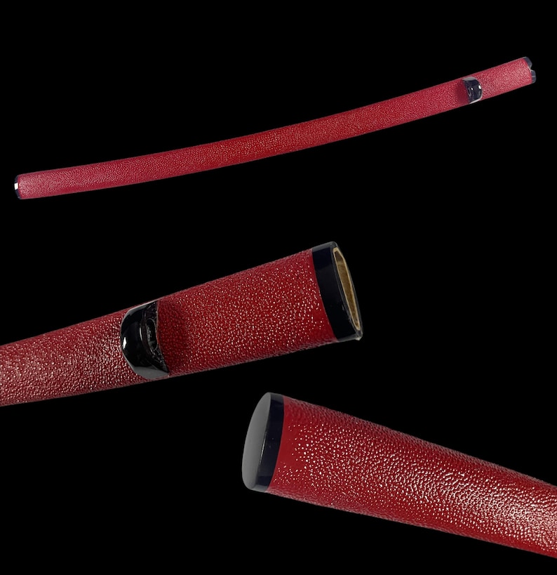 Part 2 Sheaths DIY Katana Series Integral Pearl Wrapped Fishskin Sheath ...