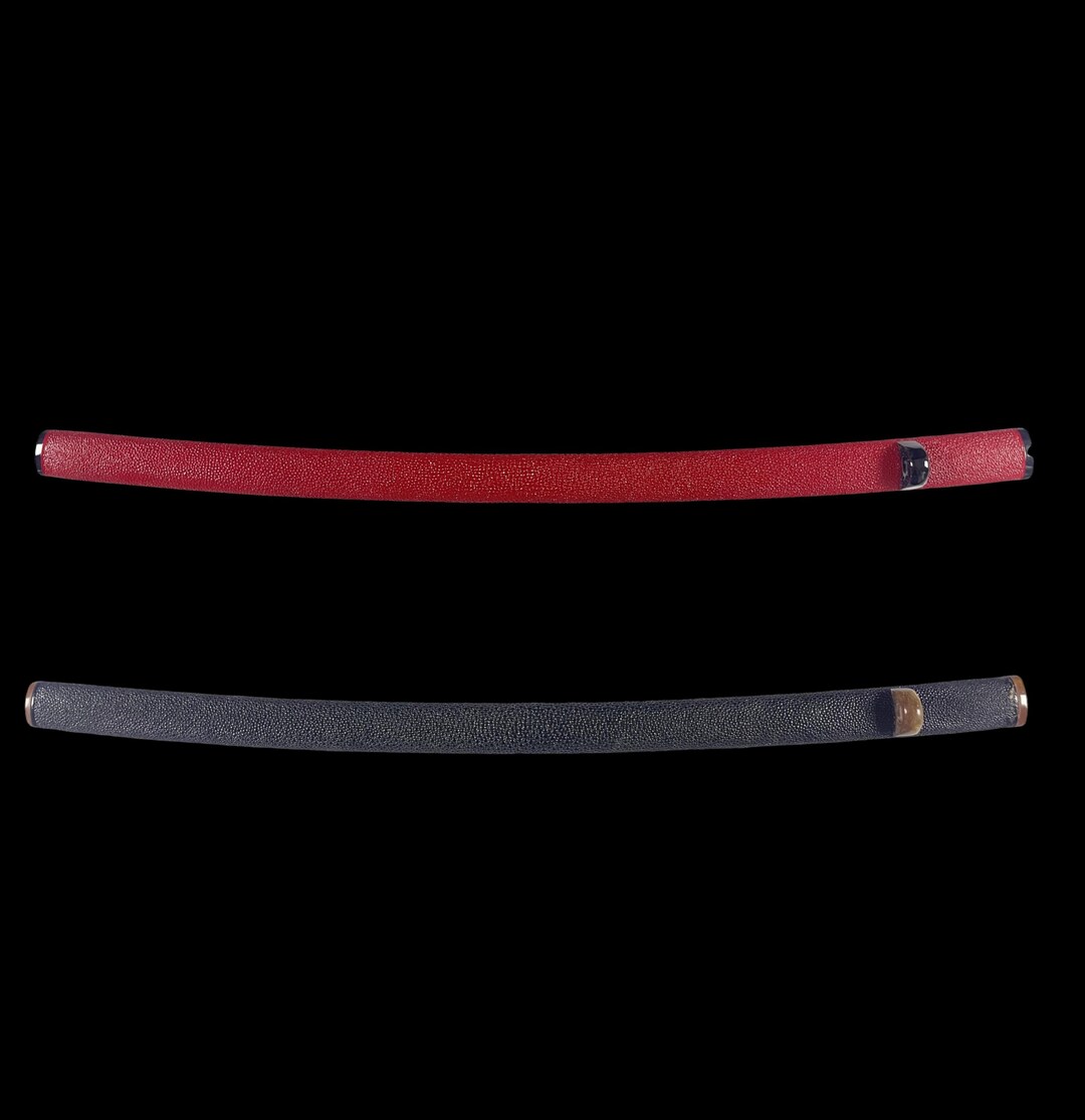 Part 2 Sheaths DIY Katana Series Integral Pearl Wrapped Fishskin Sheath ...