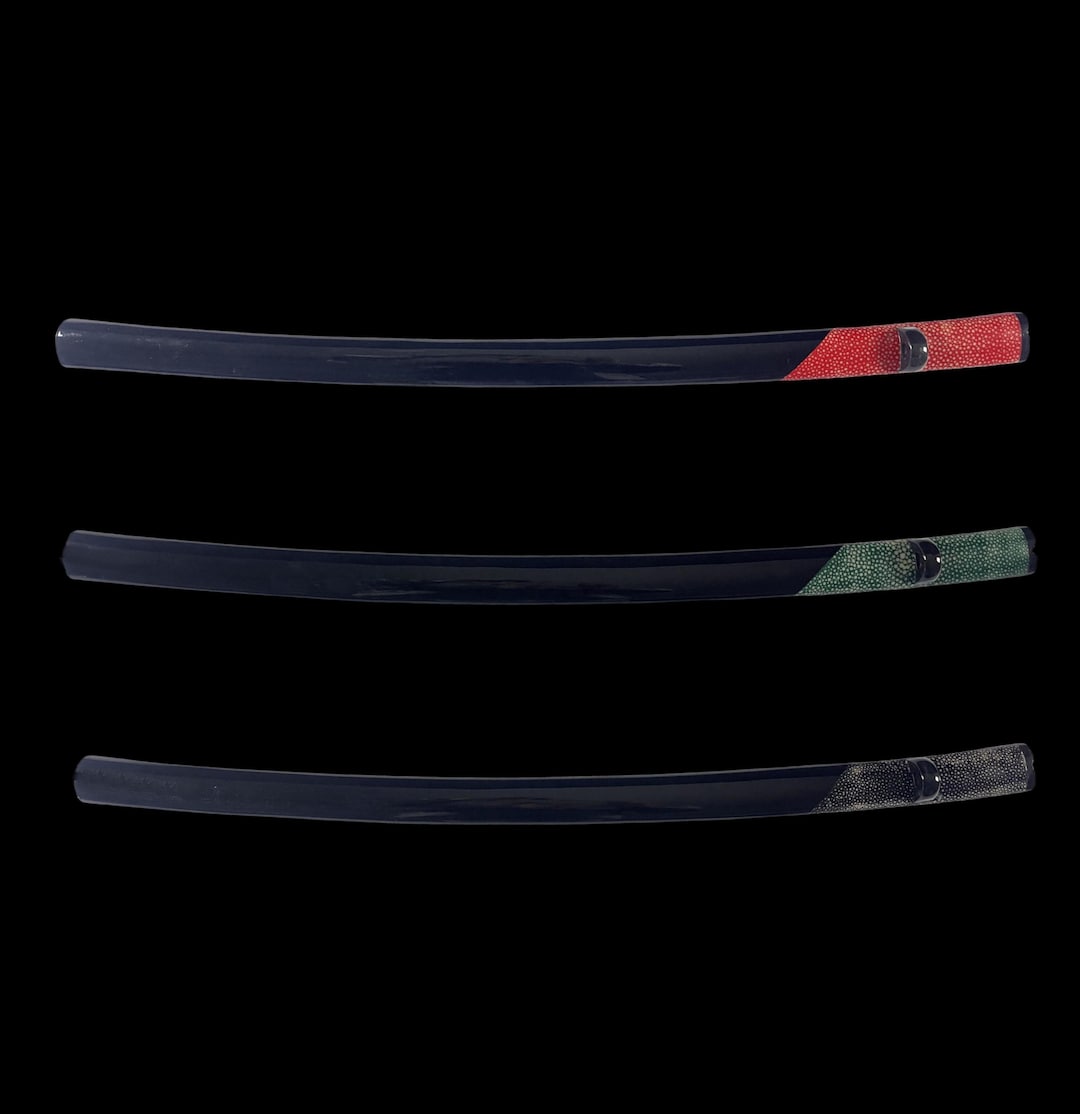 Part 2 Sheaths DIY Katana Series Half Pearl Wrapped Fish Skin Sheath ...