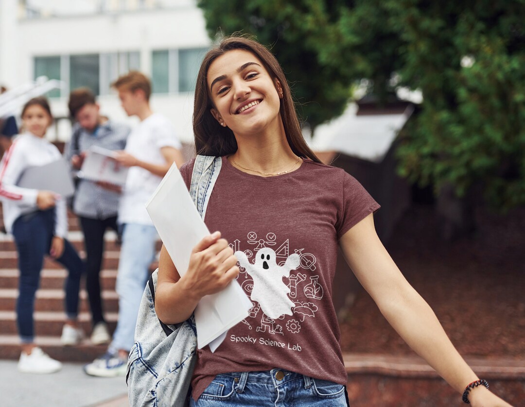 Spooky Science Lab, SPOOKY LABORATORY HALLOWEEN Crew Shirt, Biology ...
