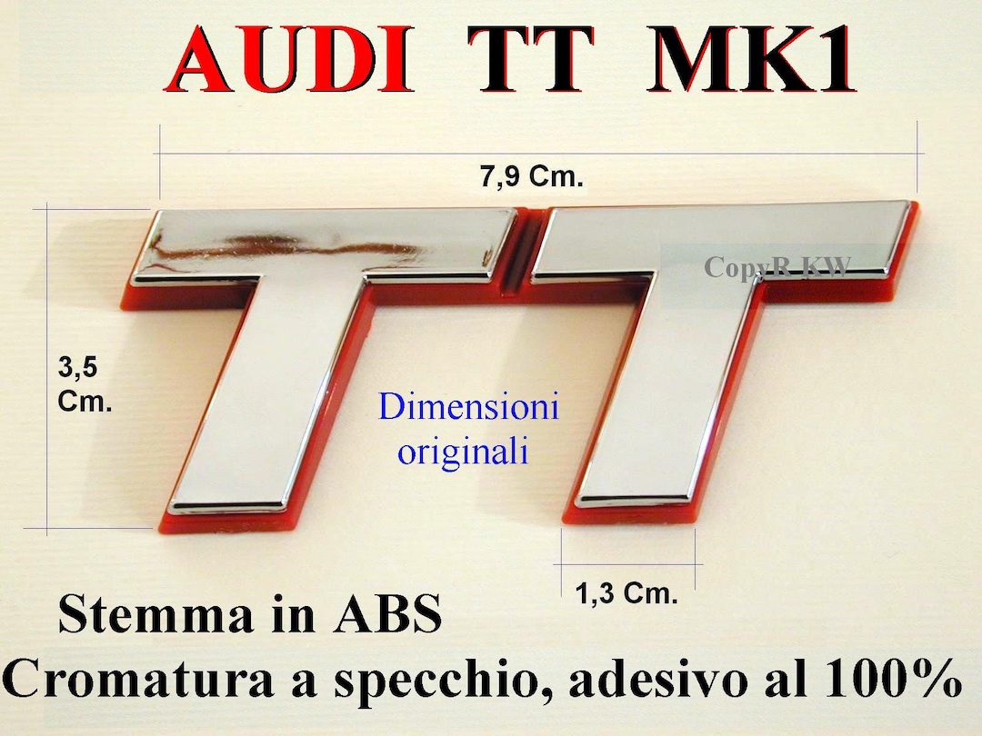 AUDI TT 8N MK1 Rear Emblem Tts Ttrs S Rs Badge Logo Emblem Frieze Rear ...