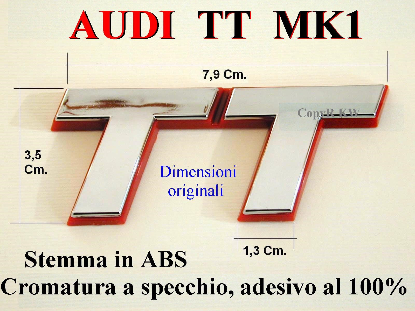 AUDI TT 8N MK1 Rear Emblem Tts Ttrs S Rs Badge Logo Emblem Frieze Rear ...
