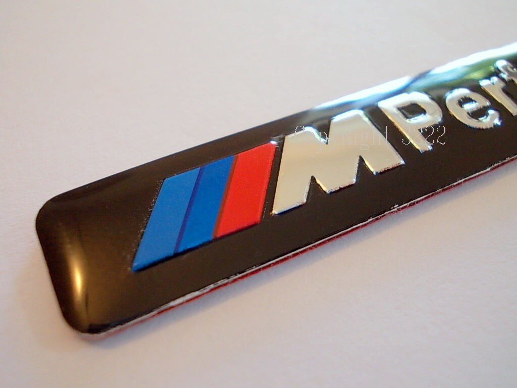 BMW M PERFORMANCE Emblem Badge Emblem Blason Wappen in ALUMINUM ...