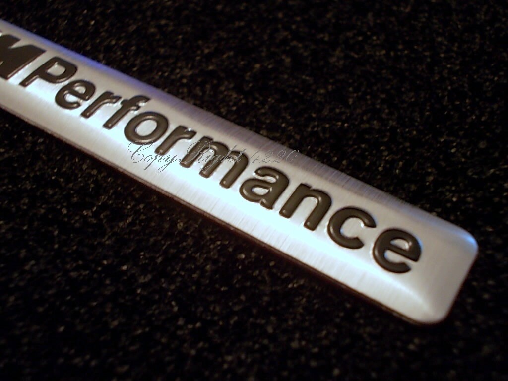 BMW M PERFORMANCE Emblem Badge Emblem Blason Wappen in ALUMINUM ...