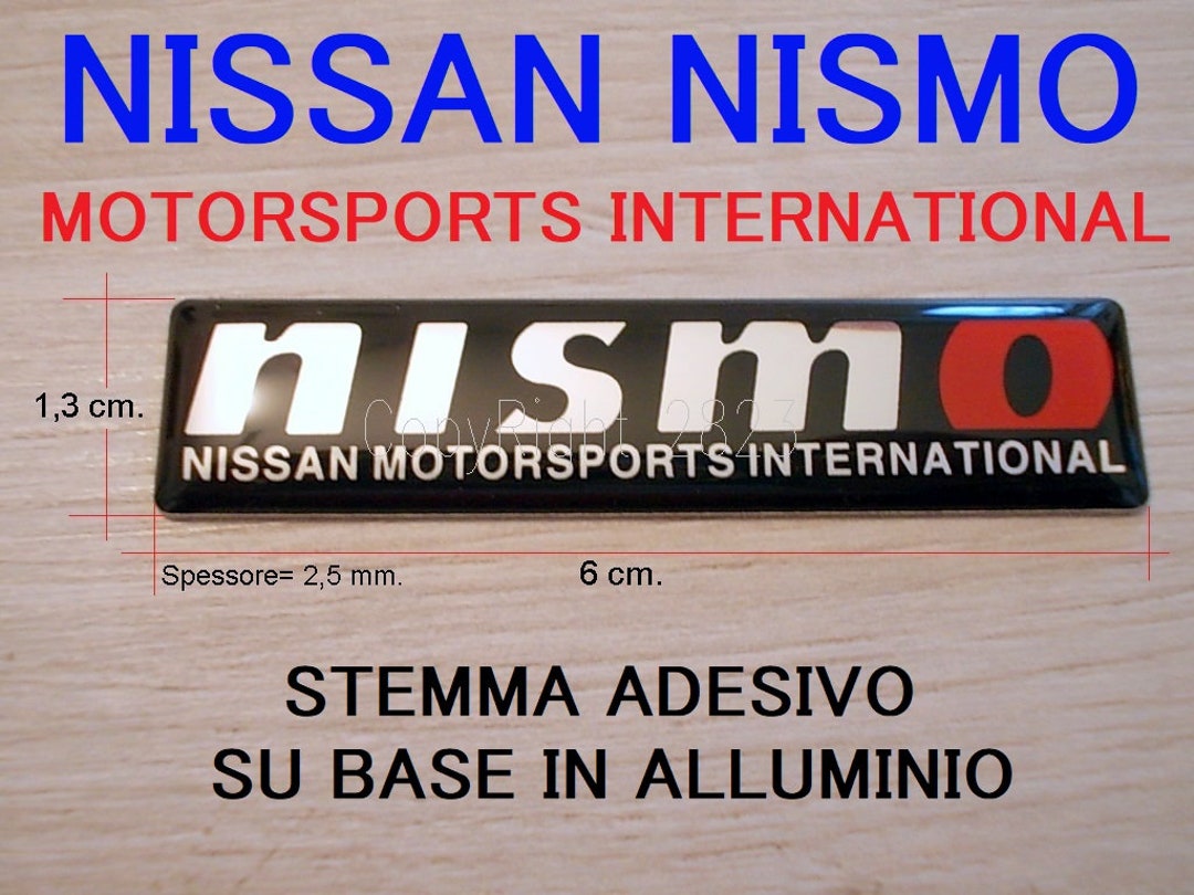NISSAN NISMO Emblem MOTORSPORT International Logo Written Emblem Blason ...