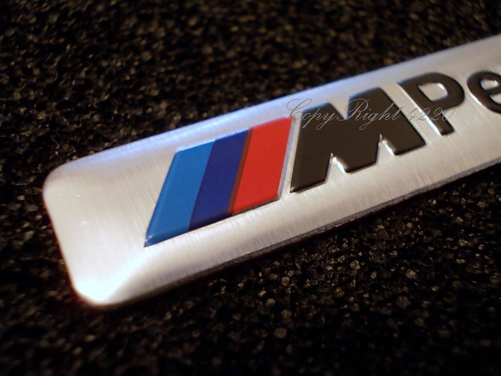 BMW M PERFORMANCE Emblem Badge Emblem Blason Wappen in ALUMINUM ...
