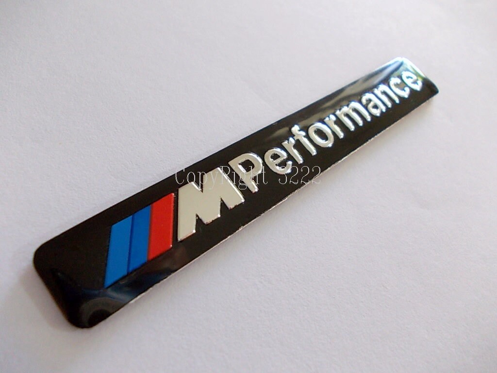 BMW M PERFORMANCE Emblem Badge Emblem Blason Wappen in ALUMINUM ...