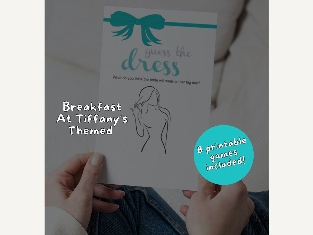 Breakfast at Tiffanys Themed Bridal Shower Games | Pictionary, Who ...