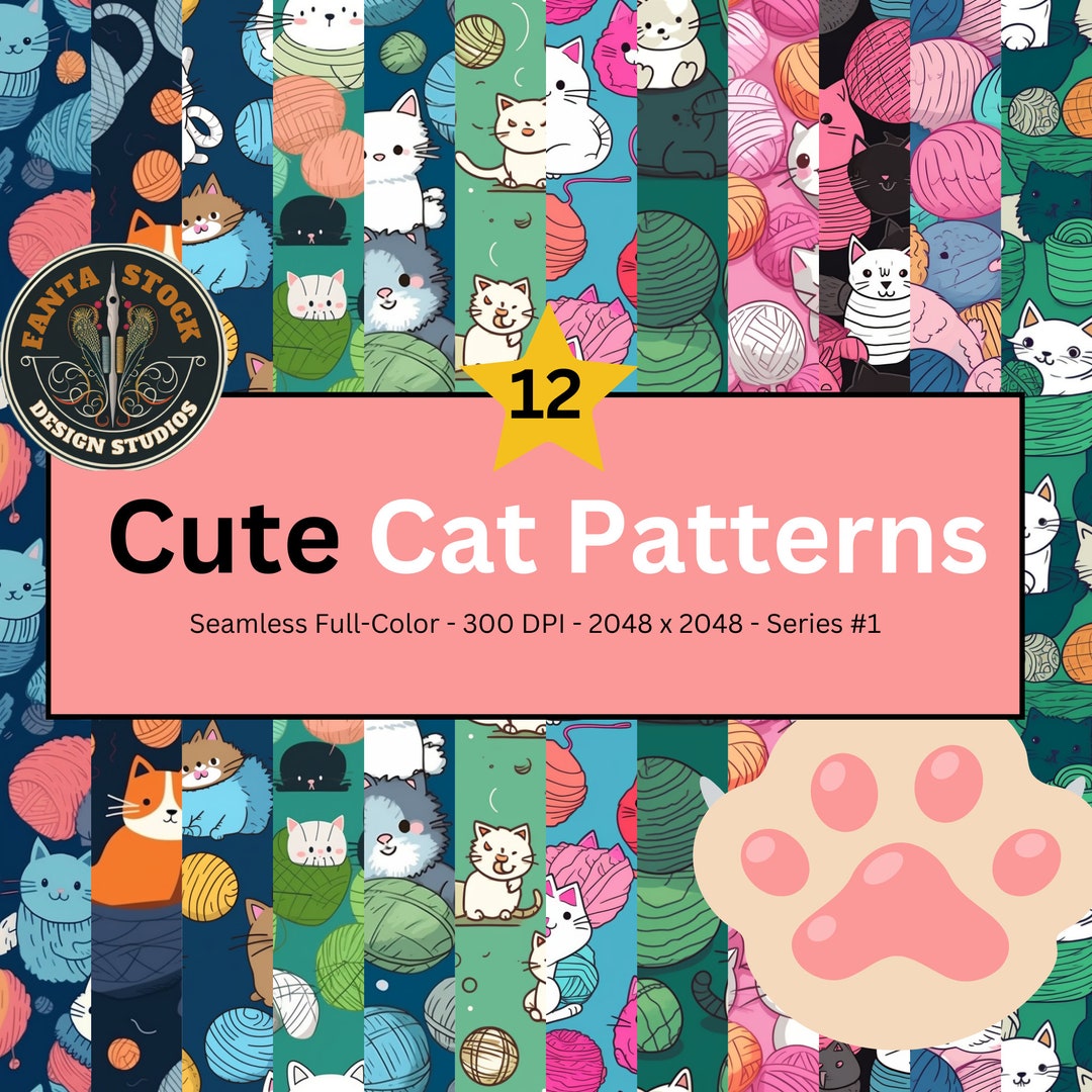 Purrfect Paws: Adorable Kitty Digital Download Patterns for Whisker ...