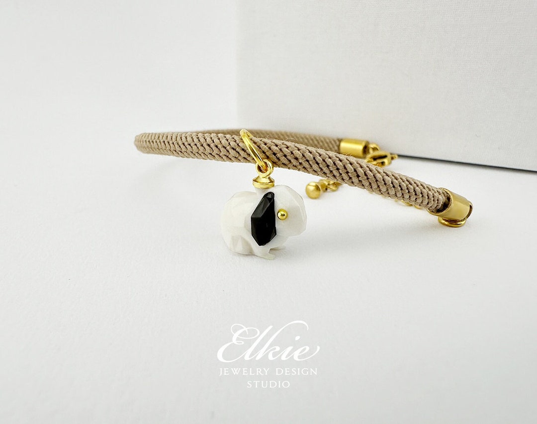 Papercraft, Low Poly Style Glossy Bunny Rabbit Pendant With Adjustable ...