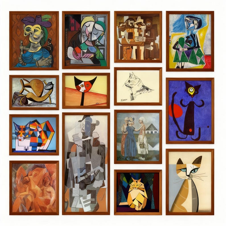 110+ Picasso Paintings Digital Prints Bundle, Cubist Fine Art, Abstract ...