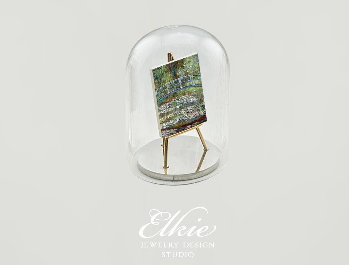 Miniature Claude Monet Bridge Over a Pond of Water Lilies Art Print ...