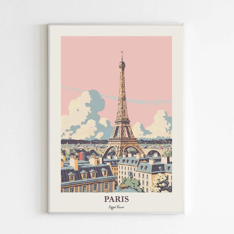 Paris Travel Poster - Etsy