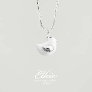 Cute Gold / White Gold Color Hen Pendant Necklace, Chicken Charm, Low ...