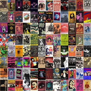 1500+ Vintage Music & Concert Posters, High Resolution 300 Dpi Image, Retro Band Wall Art for ...