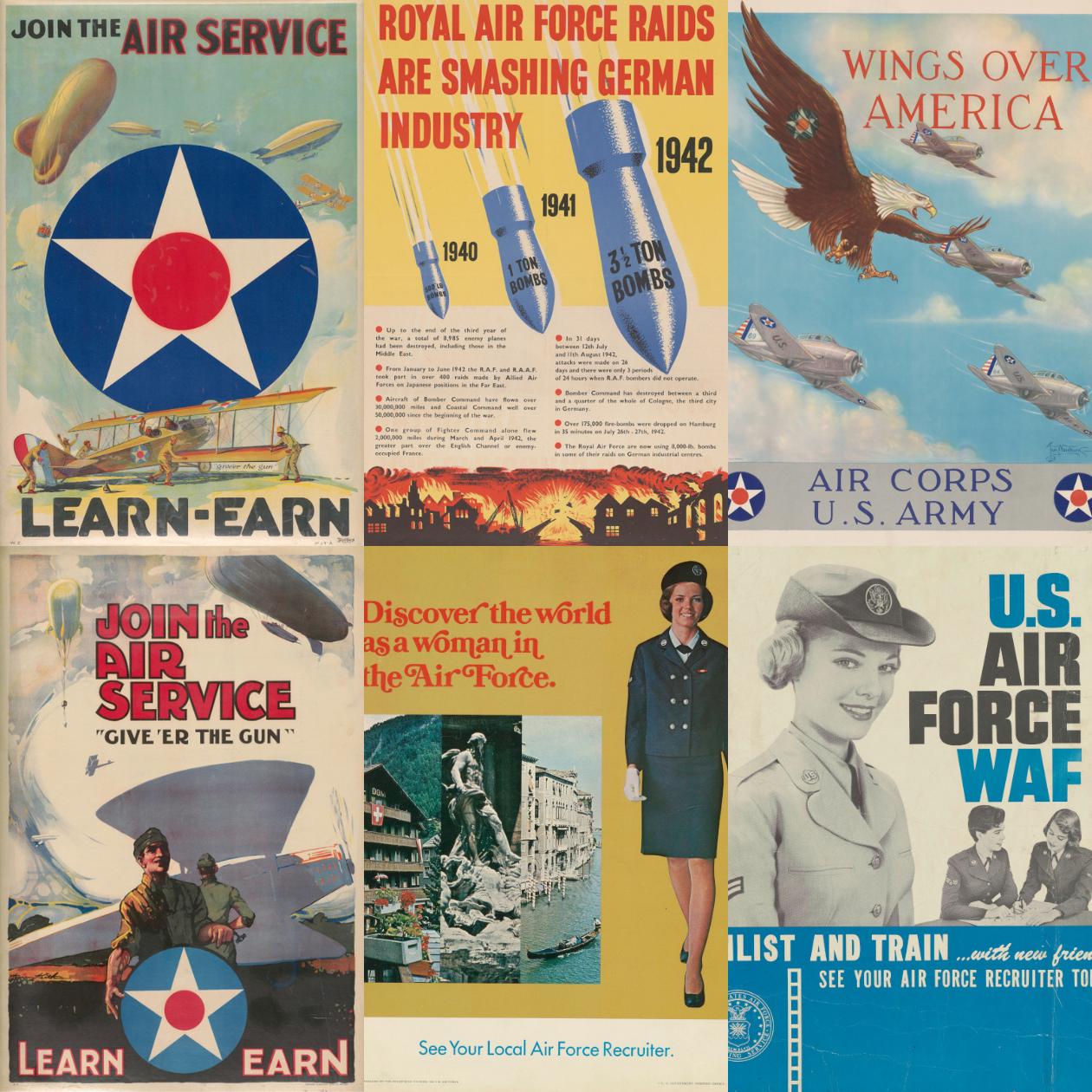 30+ Vintage US Army Air Force Posters Digital Prints, AI Upscaled 8K ...