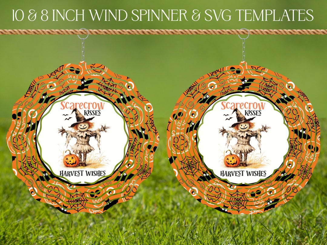 Scarecrow Wind Spinner PNG Sublimation Design Template, Wind Spinner ...