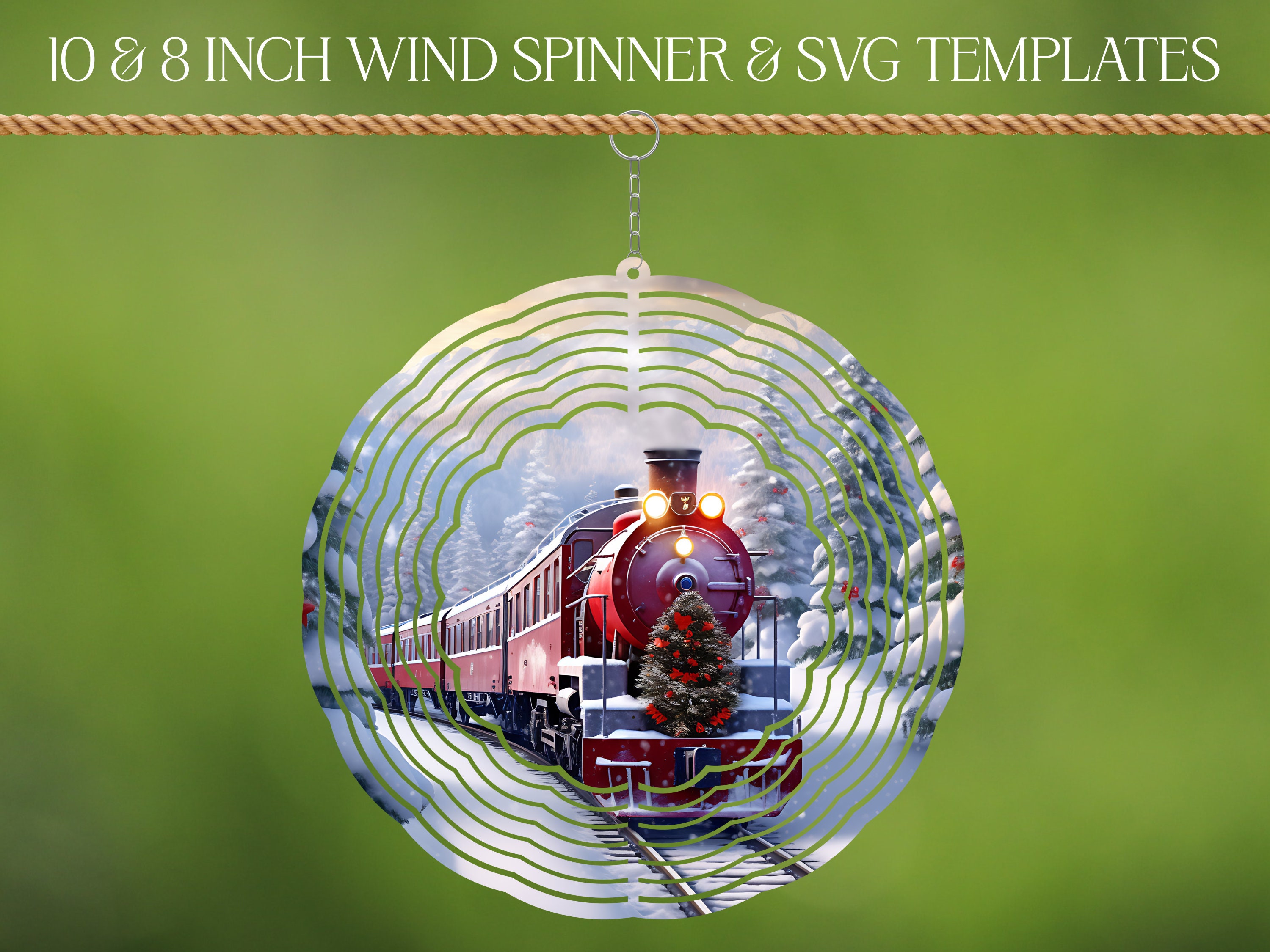 Train Wind Spinner Sublimation Design Template, Wind Spinner SVG, 10 ...