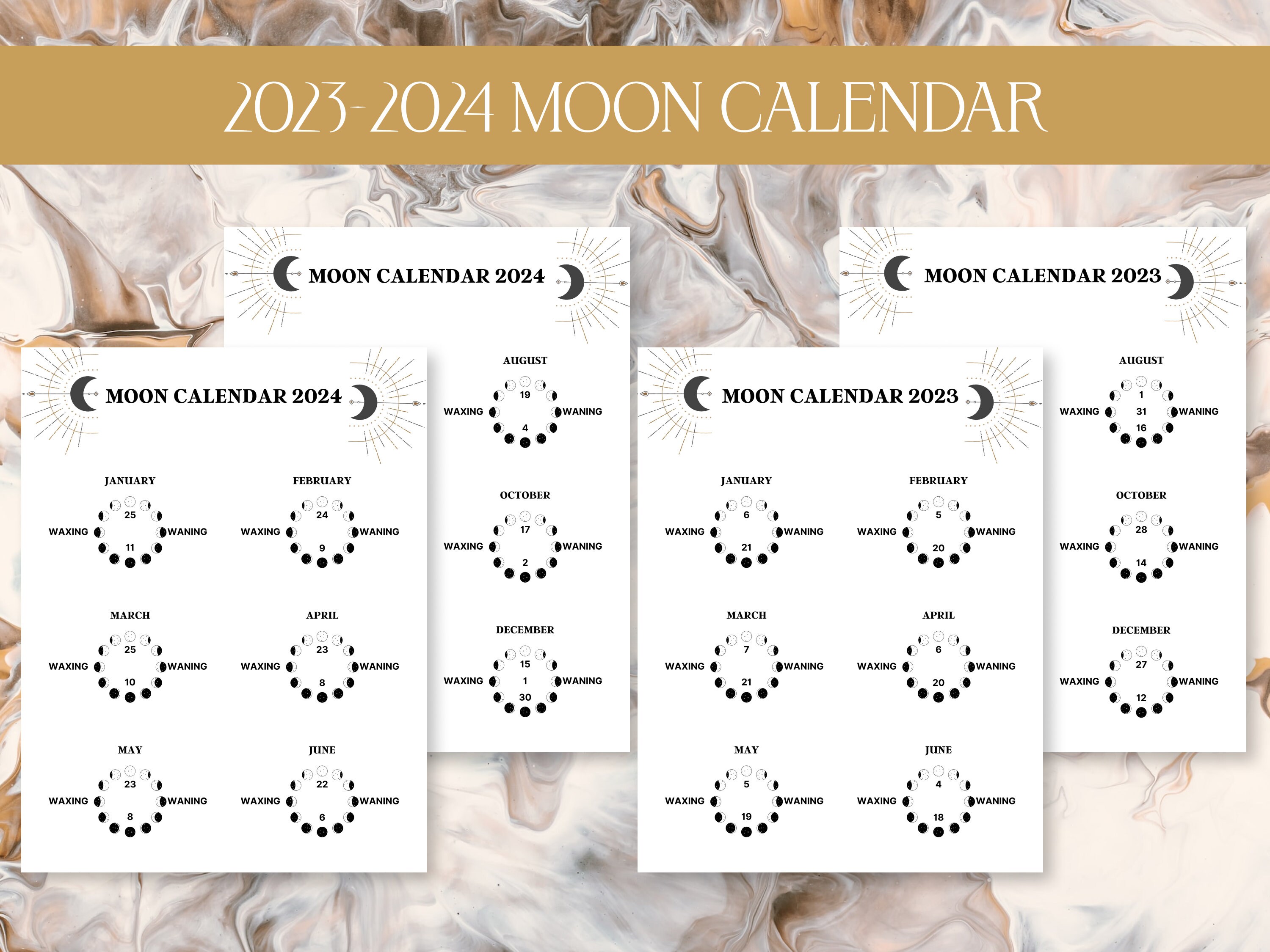 Editable Moon Astrology Planner in Canva Template Pack 2023 - Etsy ...