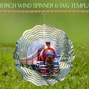 Train Wind Spinner Sublimation Design Template, Wind Spinner SVG, 10 ...