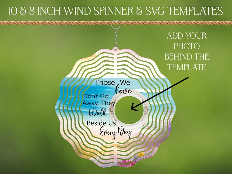 Memorial Wind Spinner PNG Sublimation Design Template, Wind Spinner SVG ...