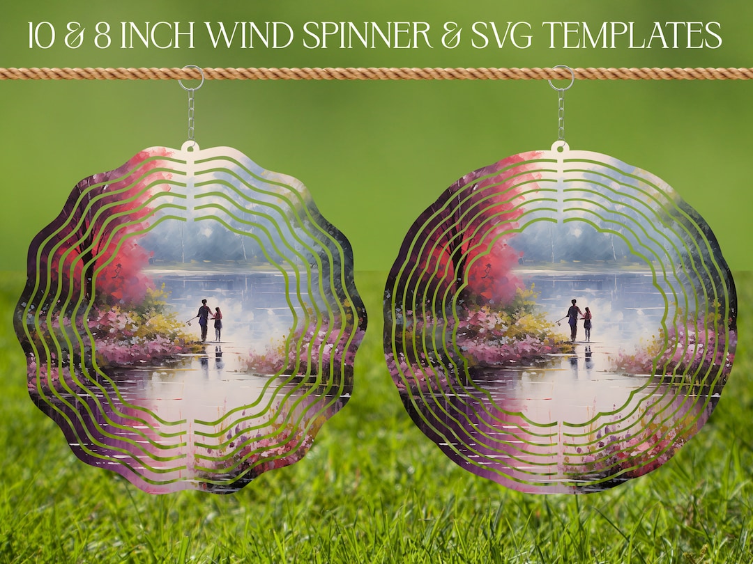 Wind Spinner Sublimation Design Template, Wind Spinner SVG, 10 and 8 ...