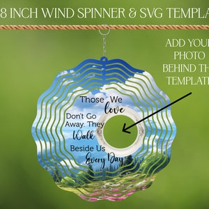Memorial Wind Spinner PNG Sublimation Design Template, Wind Spinner SVG ...