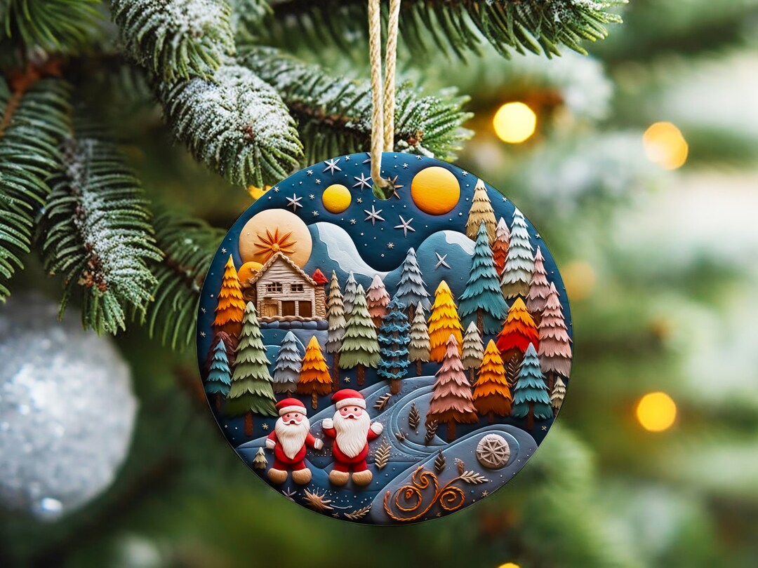 3D Christmas Sublimation Ornaments Designs Download Sublimation ...