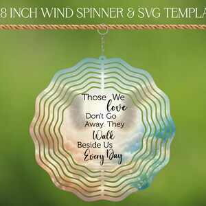 Memorial Wind Spinner PNG Sublimation Design Template, Wind Spinner SVG ...