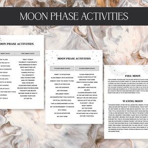 Editable Moon Astrology Planner in Canva, Template Pack, 2023 2024 Moon ...