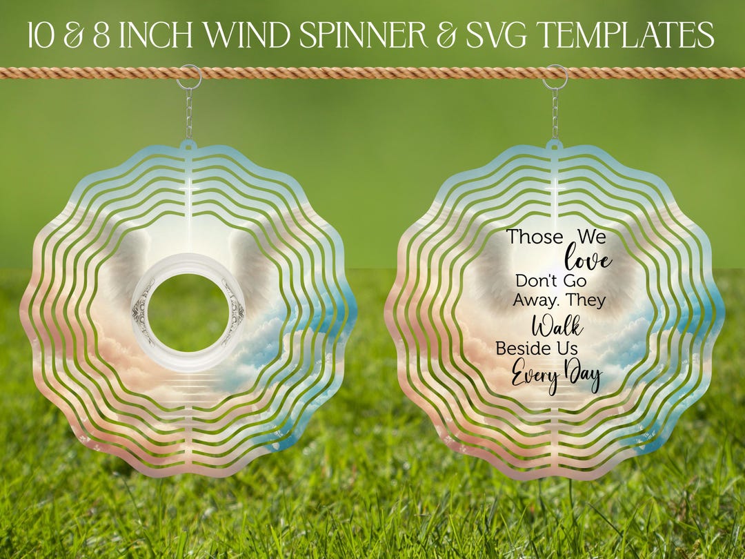 Memorial Wind Spinner PNG Sublimation Design Template, Wind Spinner SVG ...