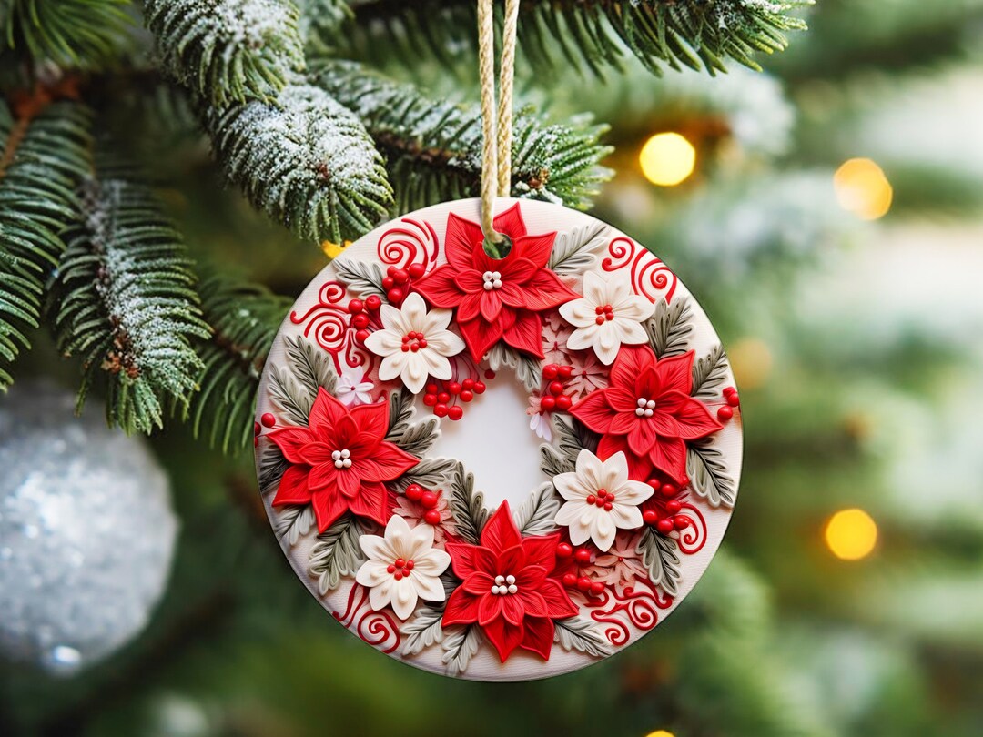 3D Christmas Sublimation Ornaments Designs Download Sublimation ...