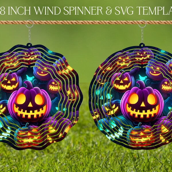 Halloween Wind Spinner Svg - Etsy