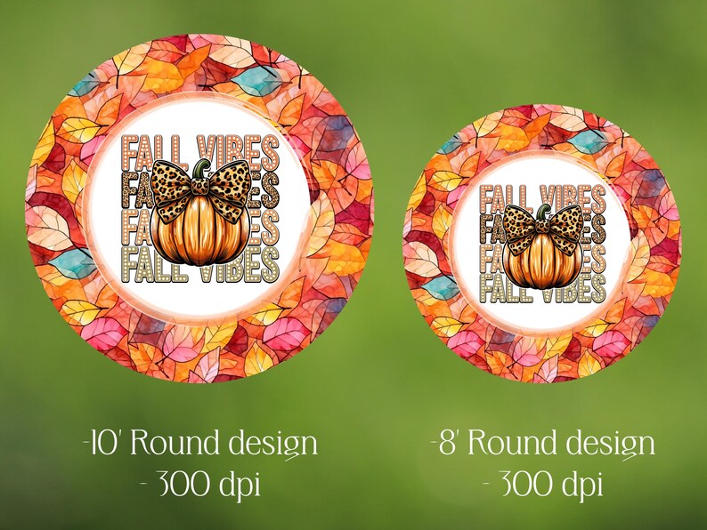 Fall Vibes Pumpkin Autumn Wind Spinner Sublimation Design Template ...