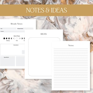 Editable Moon Astrology Planner in Canva, Template Pack, 2025 2026 Moon ...