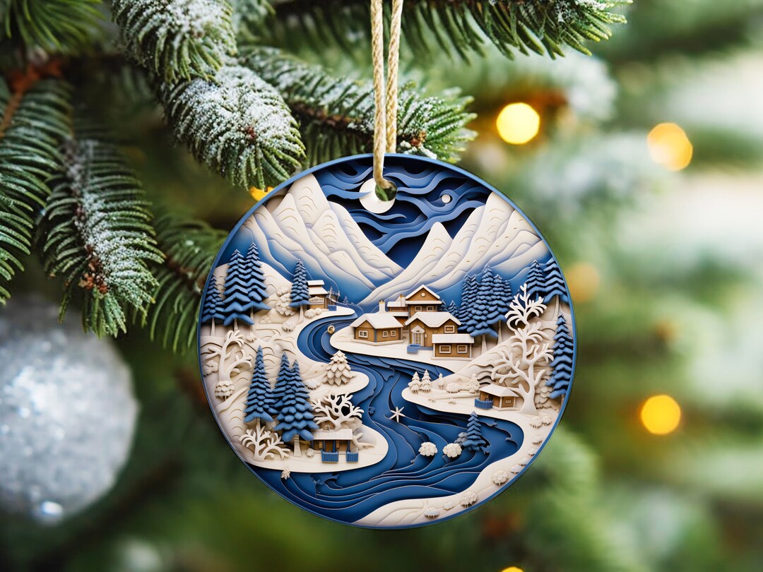 3D Christmas Sublimation Ornaments Designs Download Sublimation ...