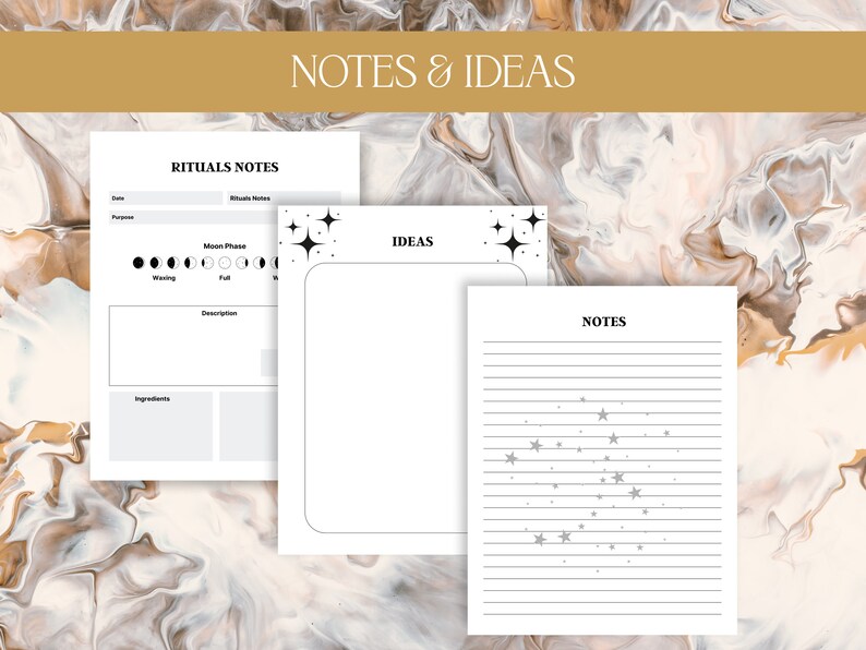 Editable Moon Astrology Planner in Canva Template Pack 2023 - Etsy